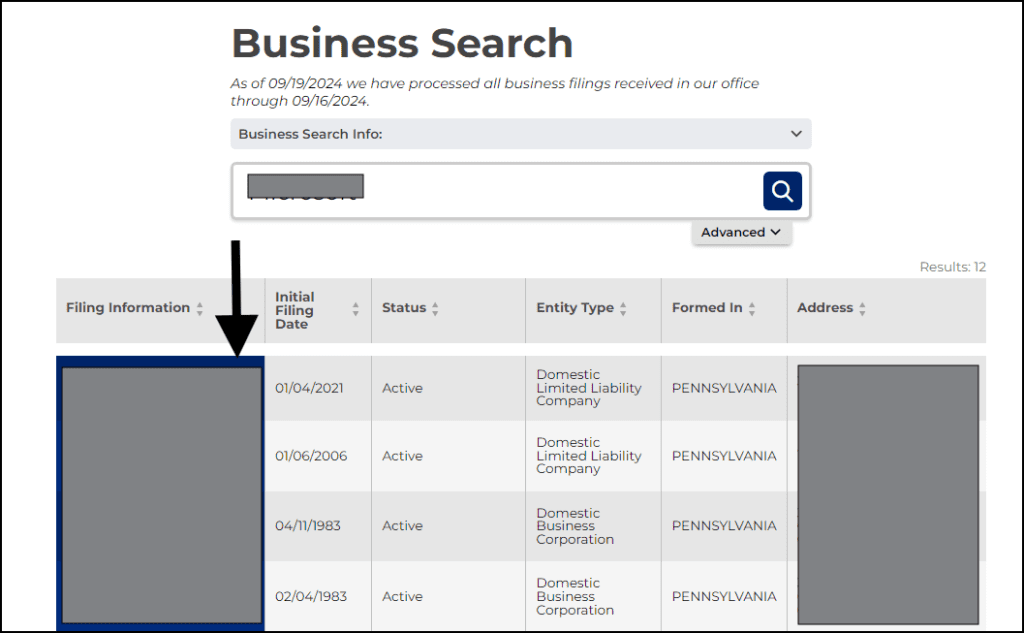 Pennsylvania Dept. of State | Business Entity Search Guide | Secretary ...