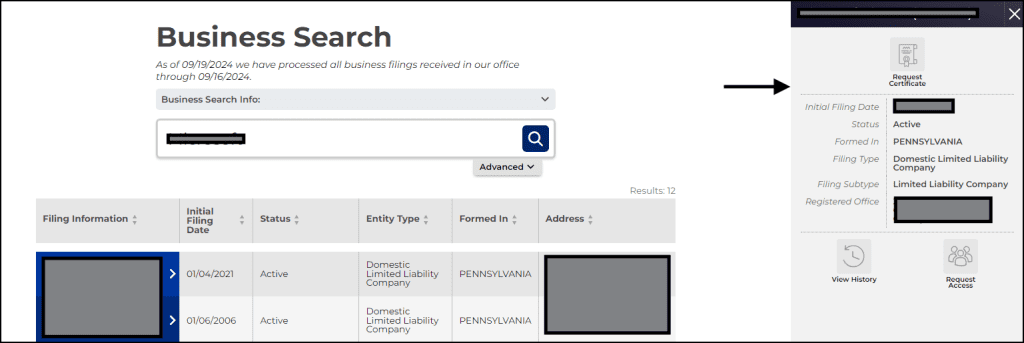 Pennsylvania Dept. of State | Business Entity Search Guide | Secretary ...