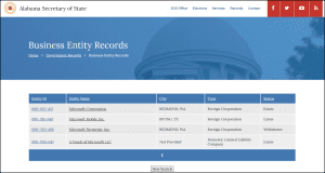 Alabama Secretary of State | Business Entity Search Guide | Secretary ...
